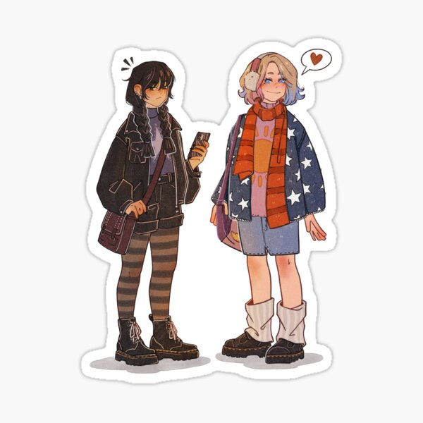 "Wednesday Enid Sinclair Netflix" Sticker for Sale by RokotDesign ...