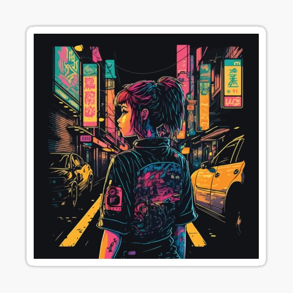 "Japanese Street Cyberpunk Tokyo Streetwear" Sticker for Sale by ...
