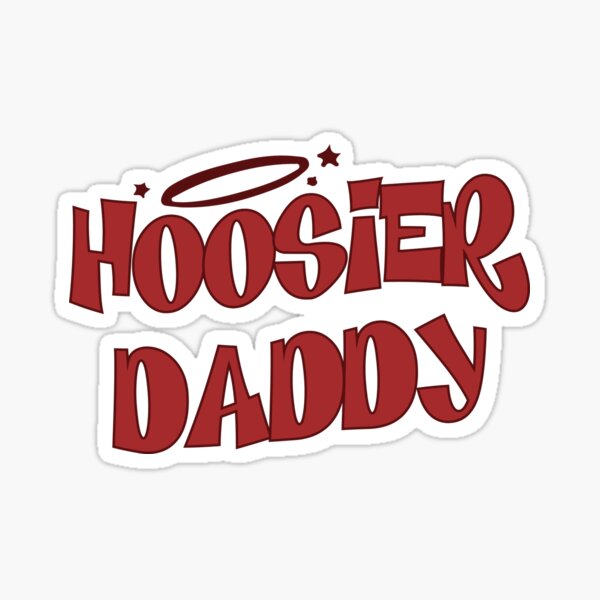 "Hoosier Daddy Brat" Sticker for Sale by melinab1116 | Redbubble