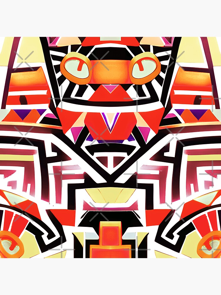 "Traditional Igorot-inspired tribal pattern. Ethnic Yellow and orange ...