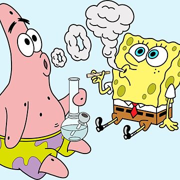 Lámina artística for Sale con la obra «Bob Esponja y Patricio Fumando ...