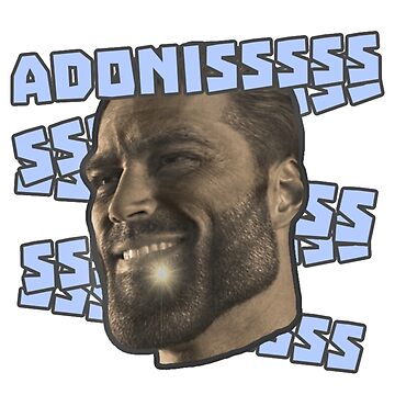 "Adonis chad" Sticker for Sale by Naezzz | Redbubble