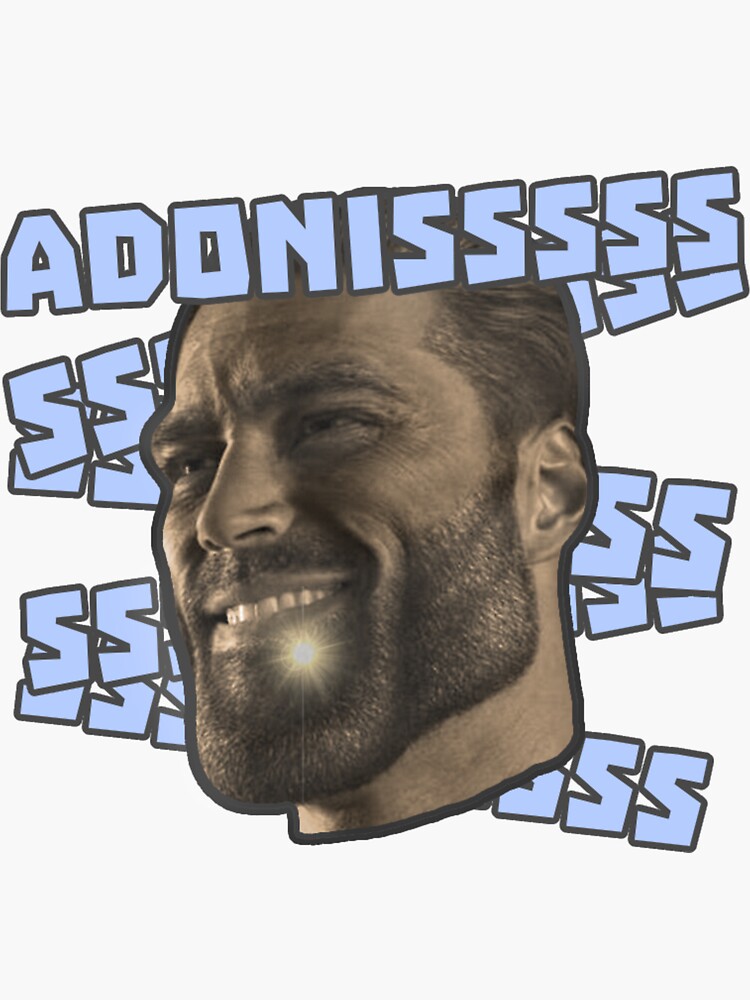 "Adonis chad" Sticker for Sale by Naezzz | Redbubble