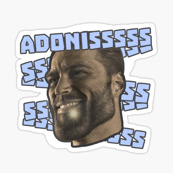 "Adonis chad" Sticker for Sale by Naezzz | Redbubble