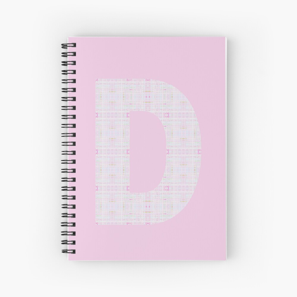 "Pink letter D with beautiful stripes of pastel colors like green and ...