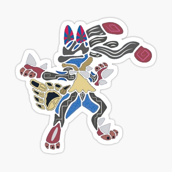 "Lucario" Sticker for Sale by Thorss | Redbubble