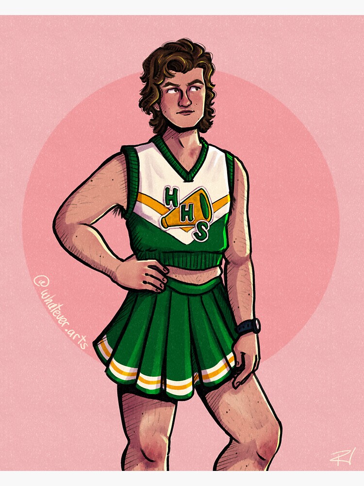 "Steve Harrington Cheer uniform" Sticker for Sale by whatever-arts ...
