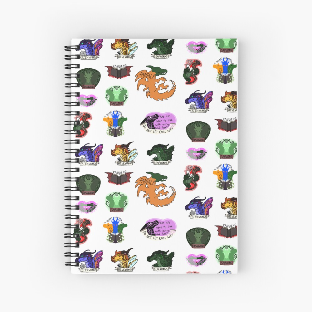 "(OLD) Wings of Fire Pantala Sticker Pack" Spiral Notebook for Sale by ...
