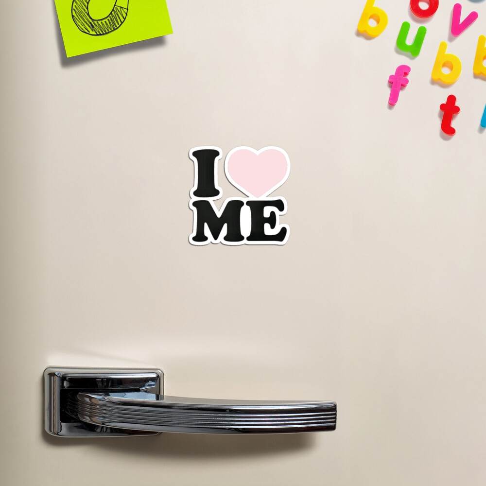 "I love me" Sticker for Sale by Cookiicrumbs | Redbubble
