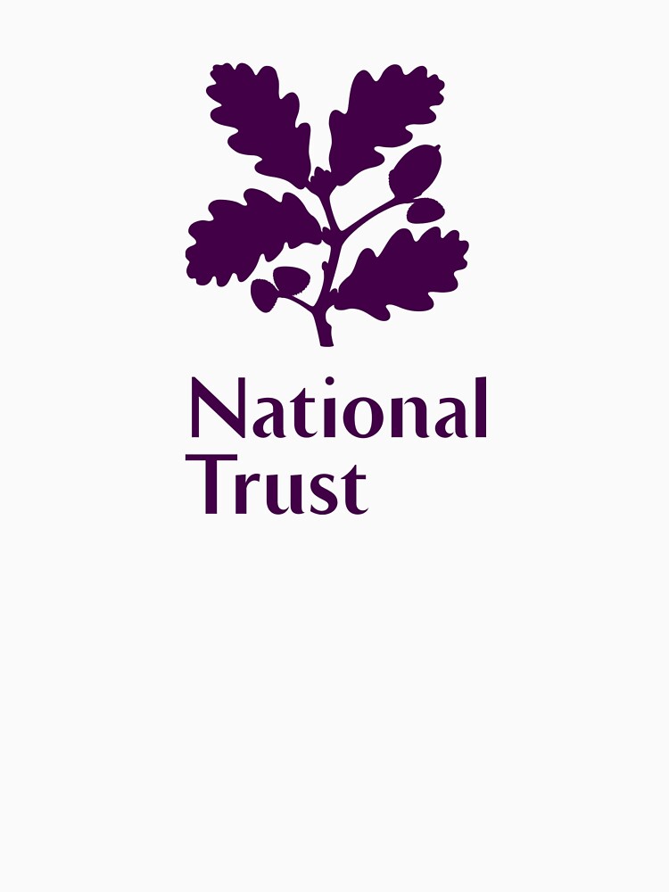 "NATIONAL TRUST oak leaf acorn PURPLE logo " Essential T-Shirt for Sale ...