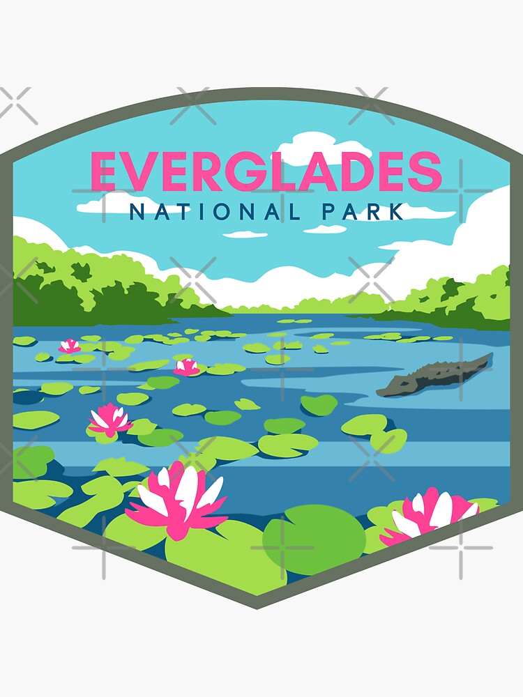 "Everglades National Park Explorer" Sticker for Sale by BoundlessExp ...