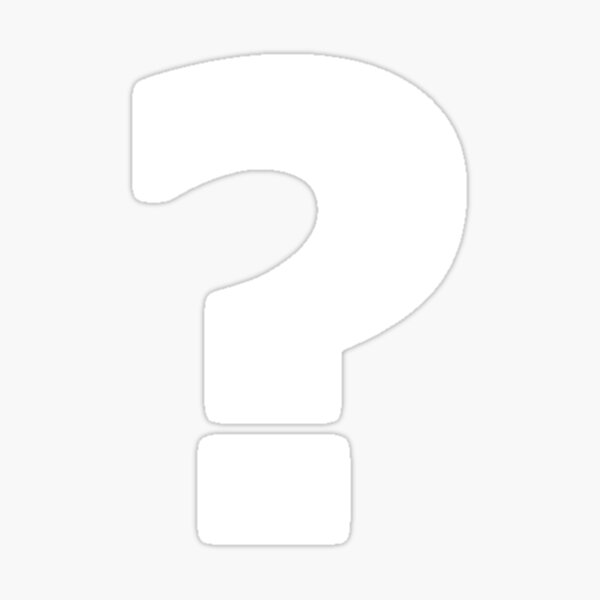 "Question Mark Inquiry Design" Sticker for Sale by teesbyfifi | Redbubble