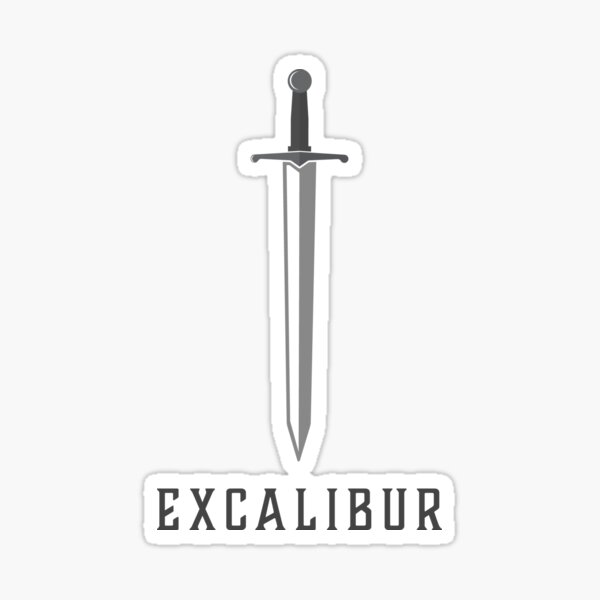 "Excalibur The Legendary Sword in the Stone" Sticker for Sale by ...