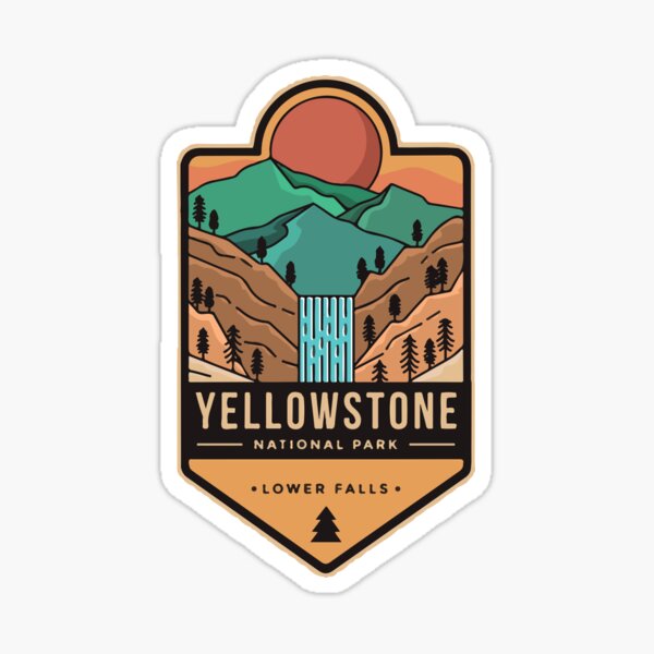 "Yellowstone National Park Explorer" Sticker for Sale by HichamMissiame ...