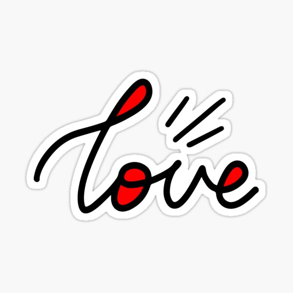 "Love word design for valentine day" Sticker for Sale by TheDesignBank ...