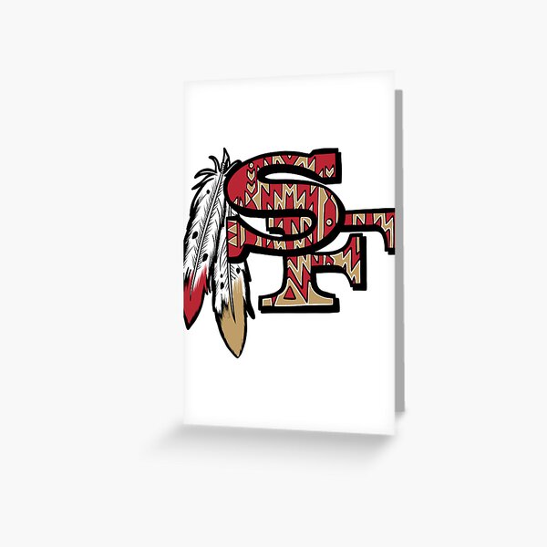 "Native American 49ers logo " Greeting Card for Sale by Insanetoonz187 ...