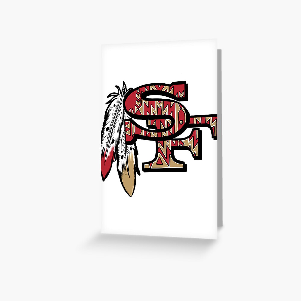 "Native American 49ers logo " Greeting Card for Sale by Insanetoonz187 ...