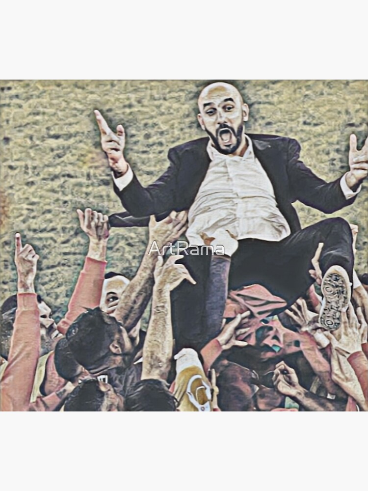 "Walid Ragragui and Atlas lions, world Cup 2022, qatar" Sticker for ...