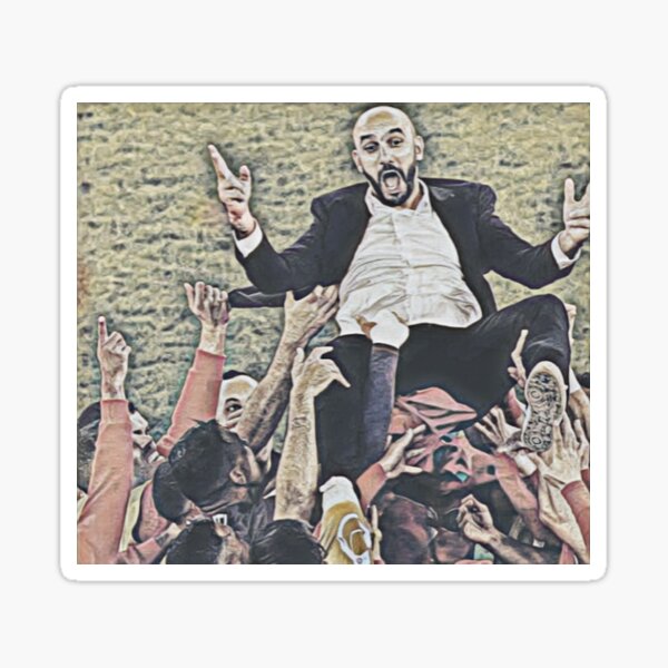 "Walid Ragragui and Atlas lions, world Cup 2022, qatar" Sticker for ...