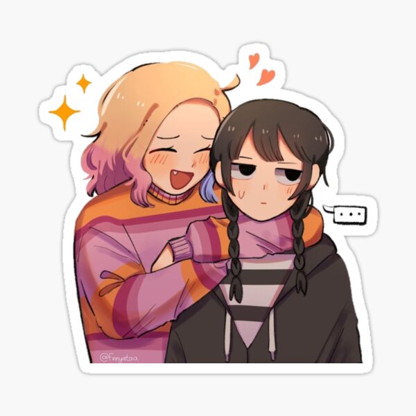 "wenclair | wednesday addams & enid sinclair" Sticker for Sale by ...