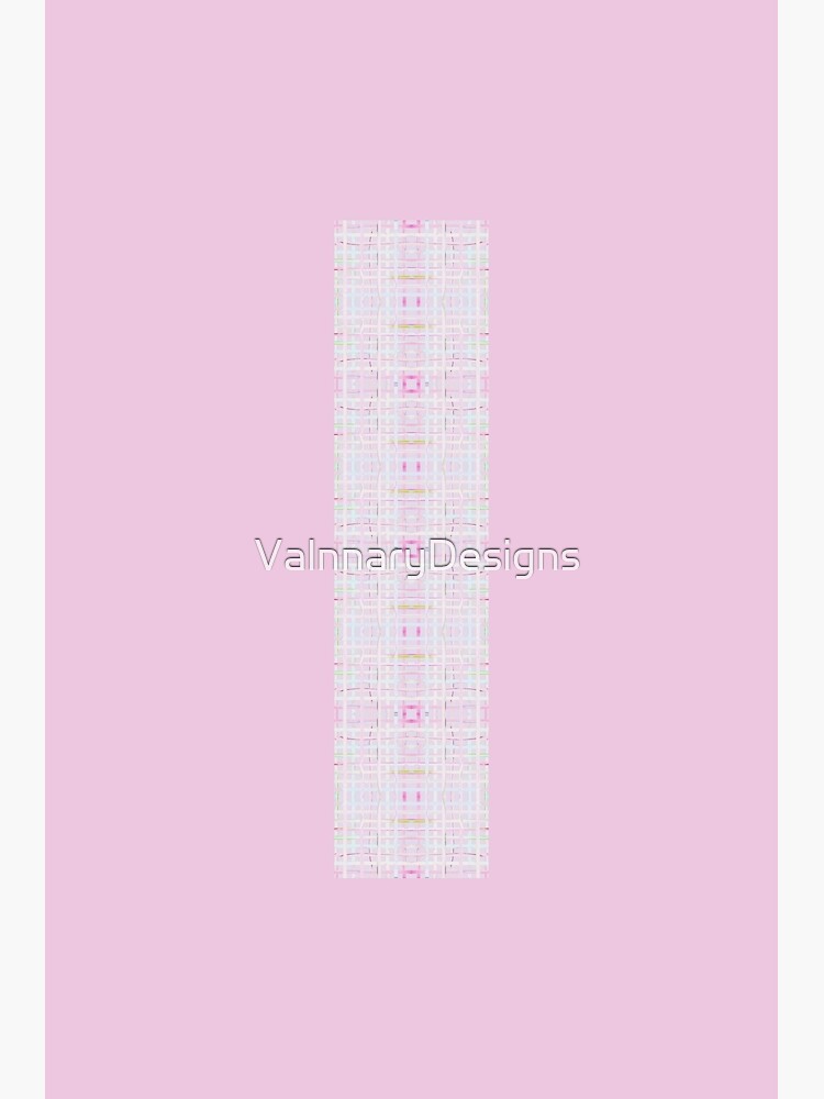 "Pink letter I with beautiful stripes of pastel colors like green and ...