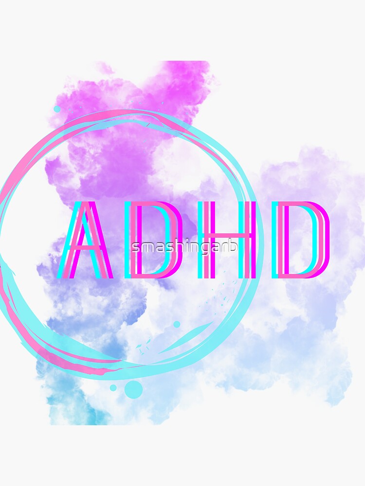 "ADHD Awareness, attention deficit hyperactivity disorder" Sticker for ...