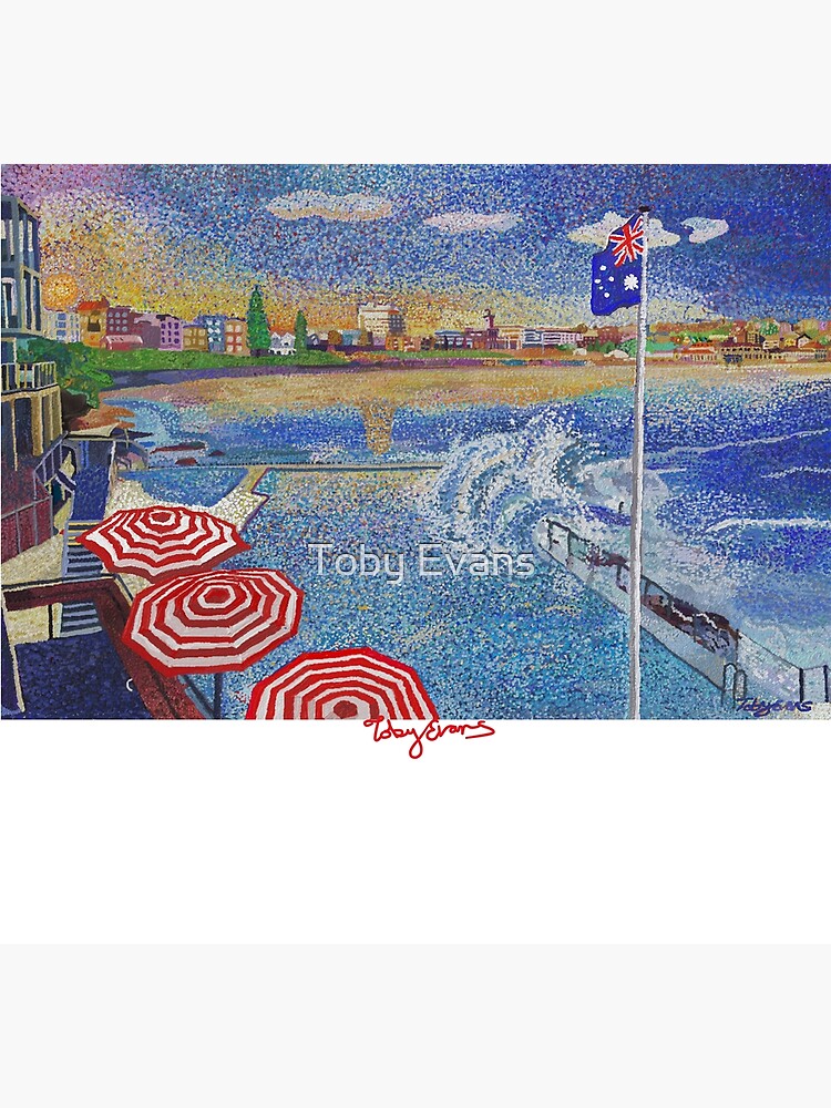 Póster «Pintura Bondi Icebergs (edición de ropa oscura / de color)» de ...