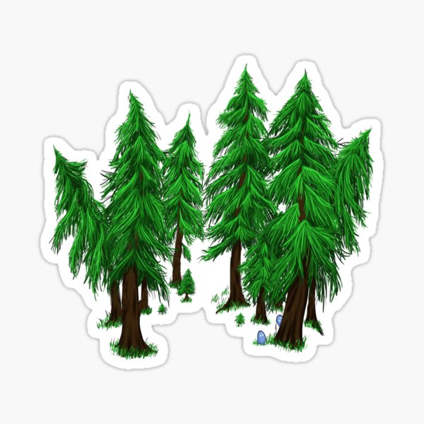 "Tree grove" Sticker for Sale by JPCauldron | Redbubble