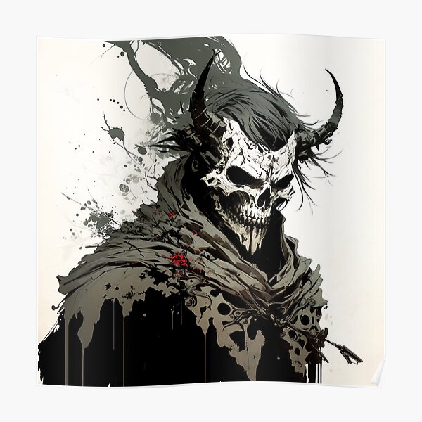 "Epriovras, Skull Faced Wraith" Poster for Sale by Electric-Llama ...