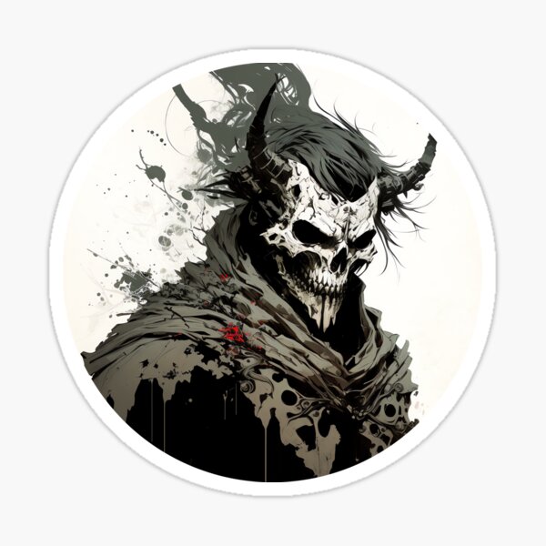 "Epriovras, Skull Faced Wraith" Sticker for Sale by Electric-Llama ...