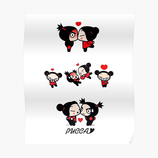 "pucca pucca characters" Poster for Sale by LUX-PRODACT | Redbubble