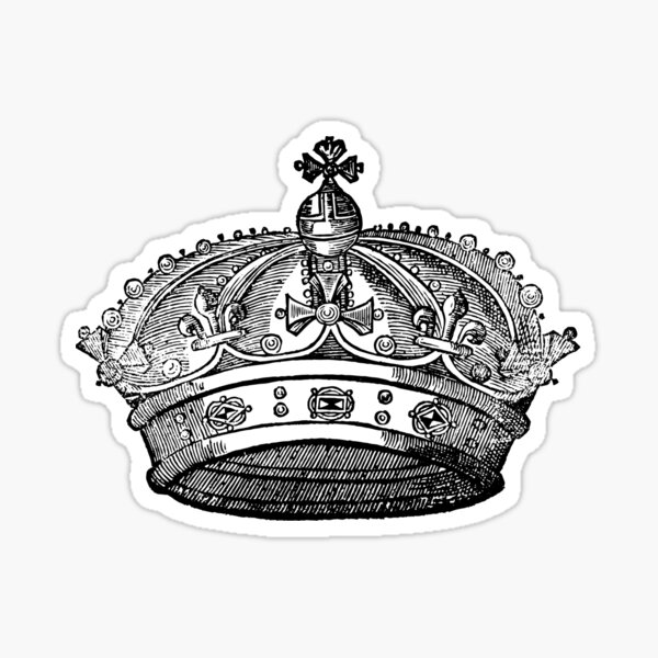 "Royal Crown" Sticker for Sale by luvnlifestyle | Redbubble