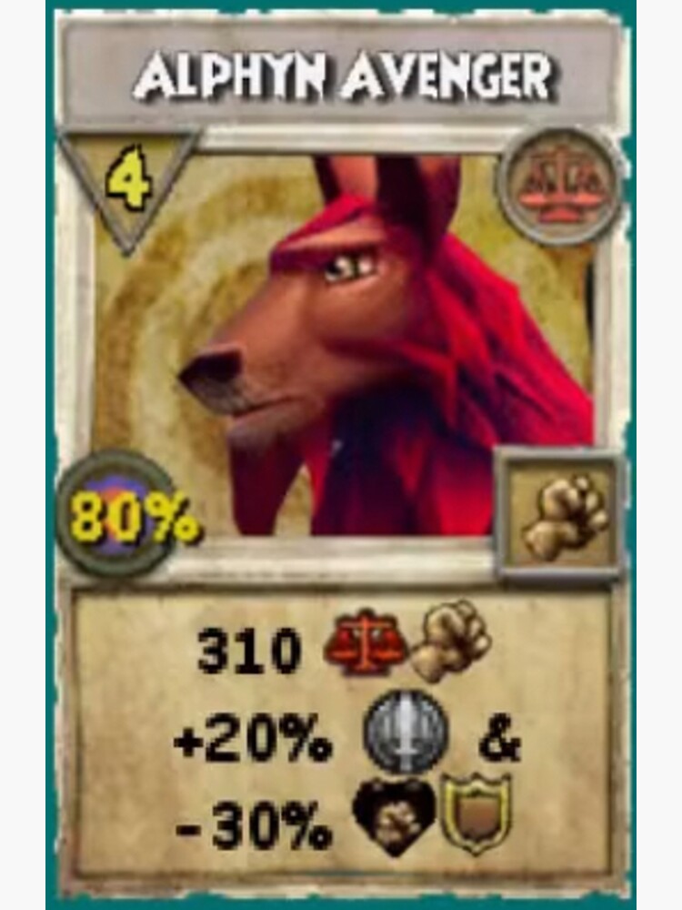 "Wizard101 Alphyn Avenger173" Sticker for Sale by classicmoviear ...