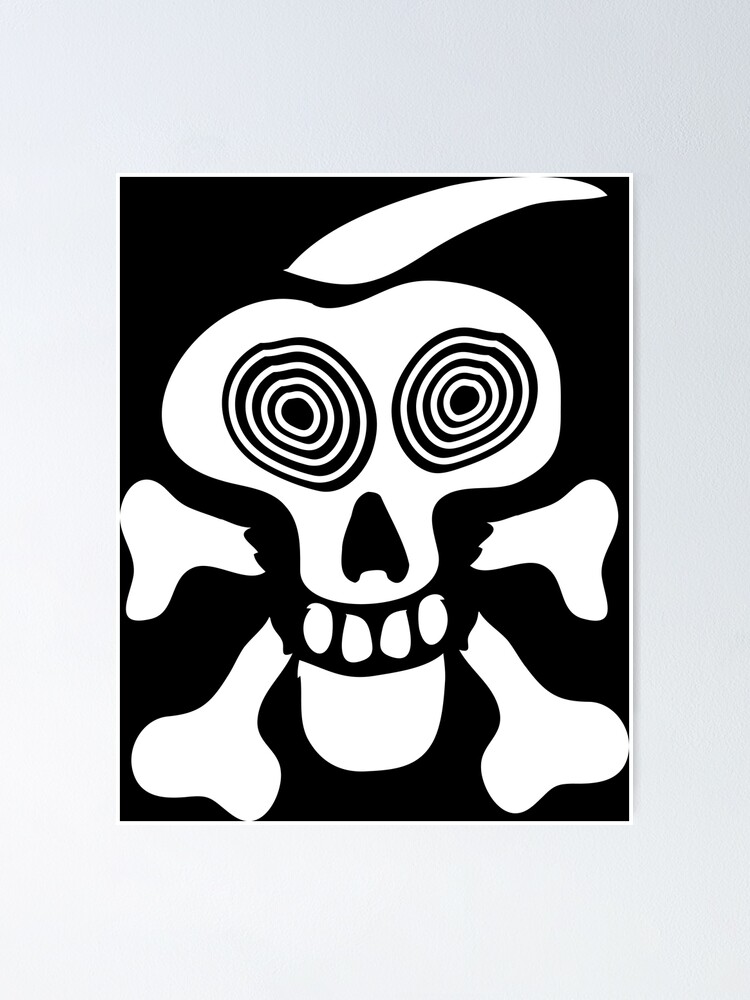 "Fun skull with boggle eyes " Poster for Sale by KoandZo | Redbubble