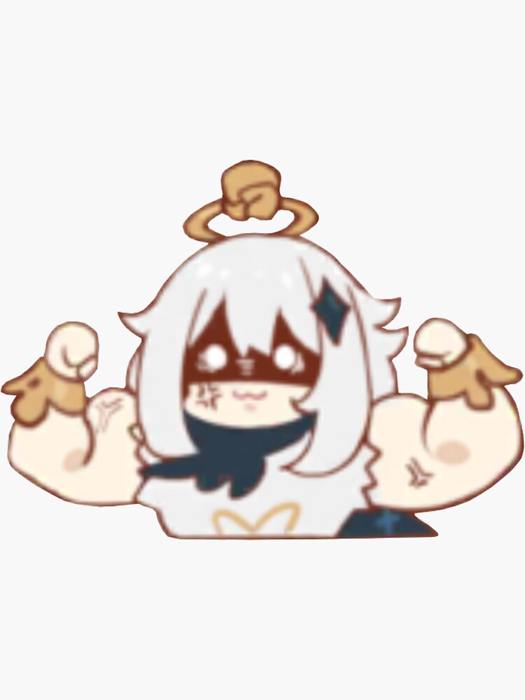 "Genshin Impact- Buff Paimon" Sticker for Sale by sukisoup | Redbubble
