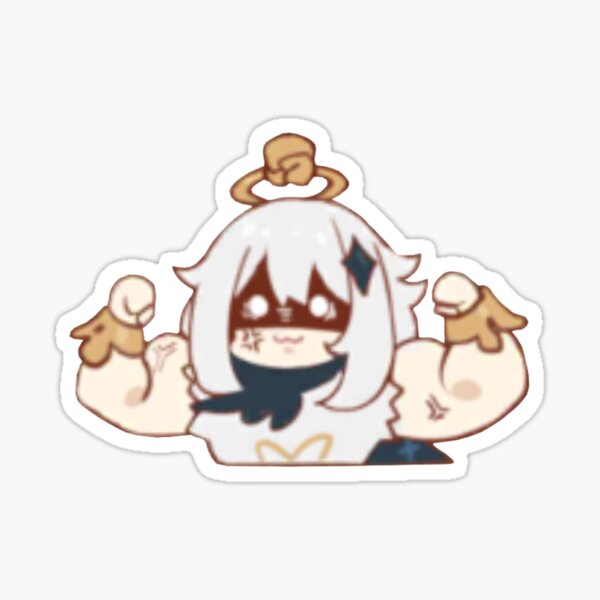 "Genshin Impact- Buff Paimon" Sticker for Sale by sukisoup | Redbubble