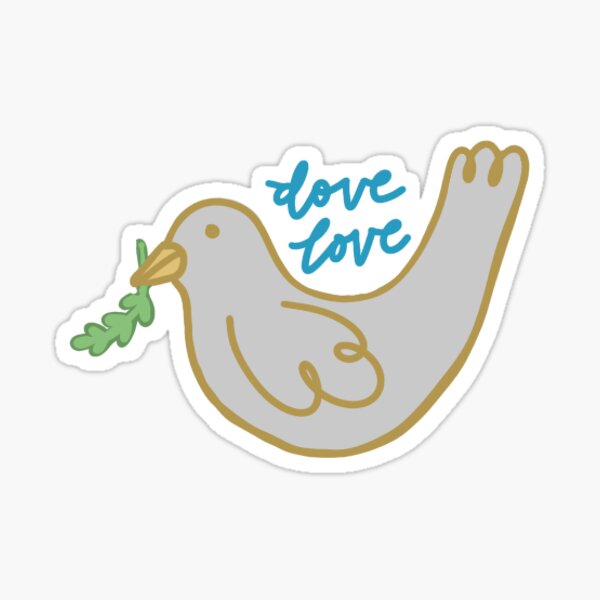"Dove Love" Sticker for Sale by jennaa-gracee | Redbubble