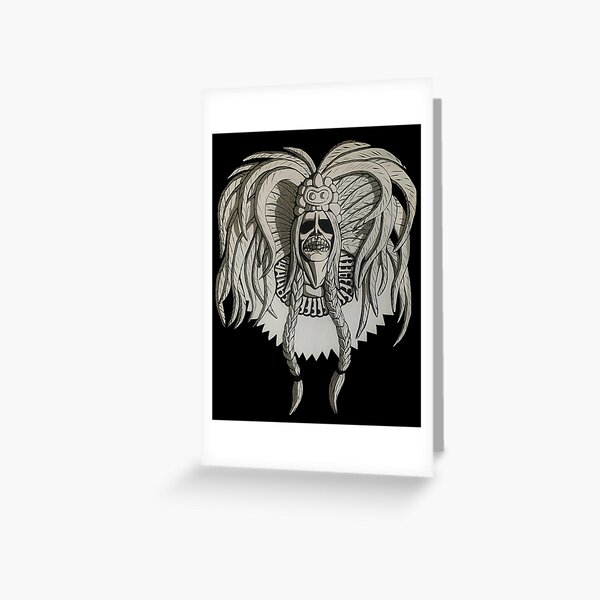 Tarjetas de felicitación «Chamán, México, vudú, muertos, esqueleto ...