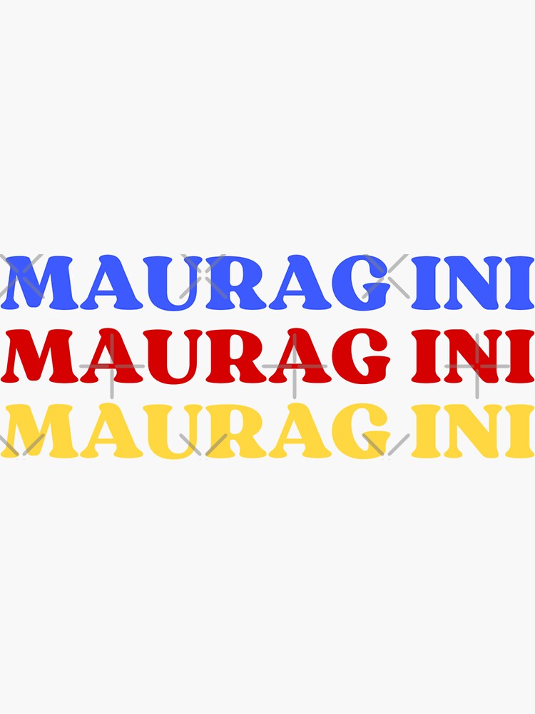"Maurag ini. Angat Buhay lahat, Philippine flag colors blue red yellow ...