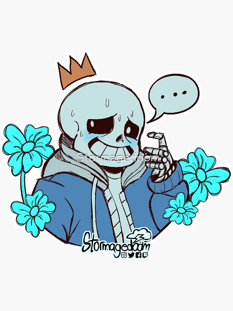 "Sans" Sticker for Sale by Stormagedoom | Redbubble
