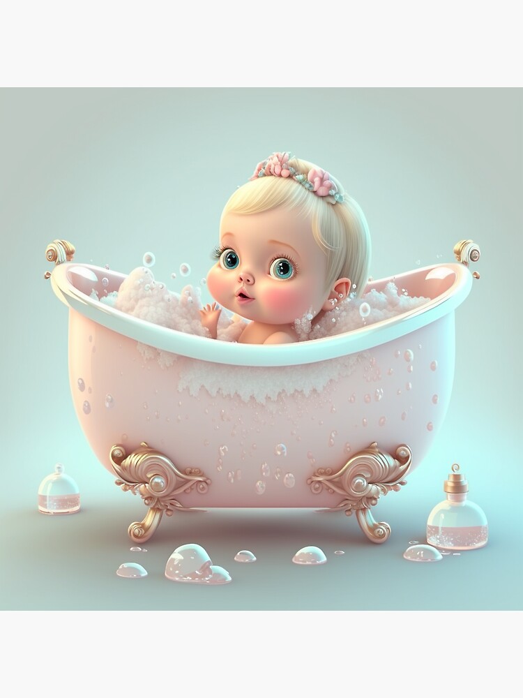 "Rich Baby Girl taking a Bath" Sticker for Sale by Gota16 | Redbubble