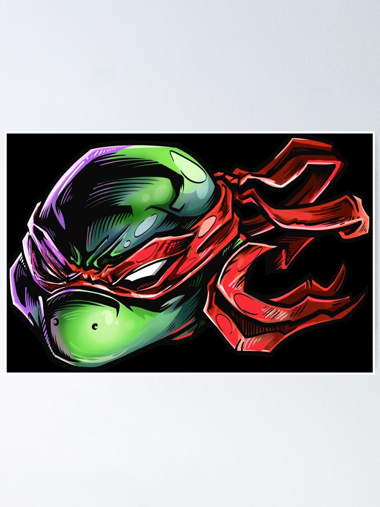 "Raphael TMNT - Face" Poster for Sale by Animics | Redbubble