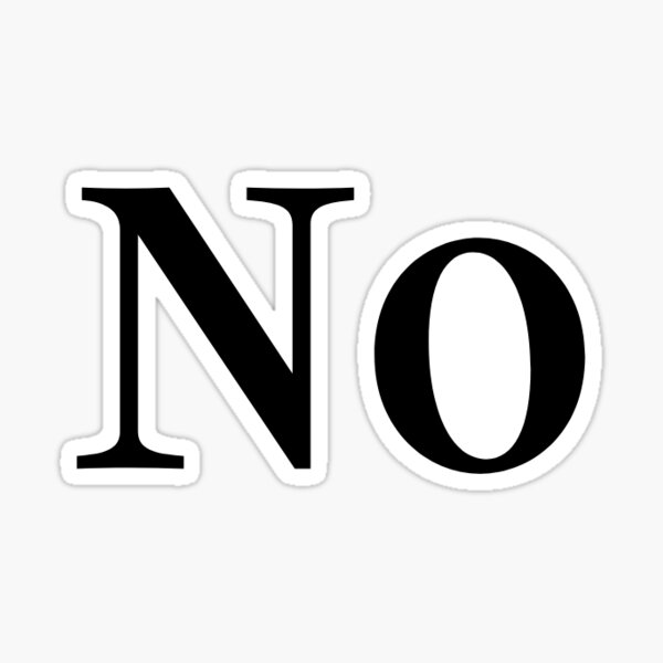 "No #krissticker" Sticker for Sale by krisstickers | Redbubble