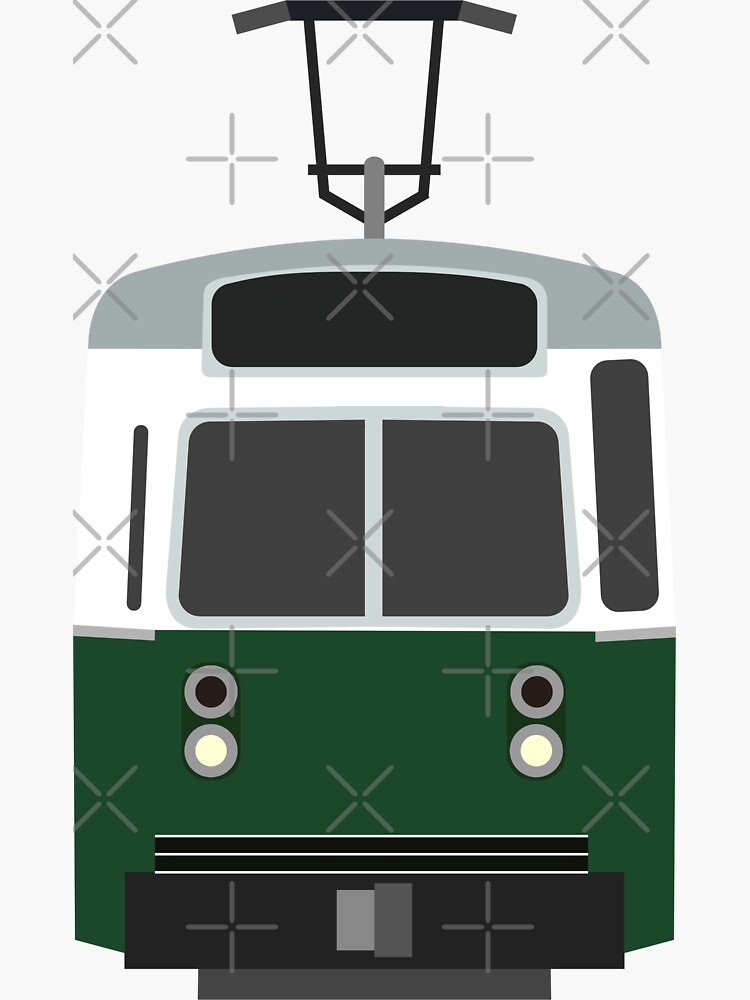 "MBTA Green Line Type 7" Sticker for Sale by stormykara | Redbubble