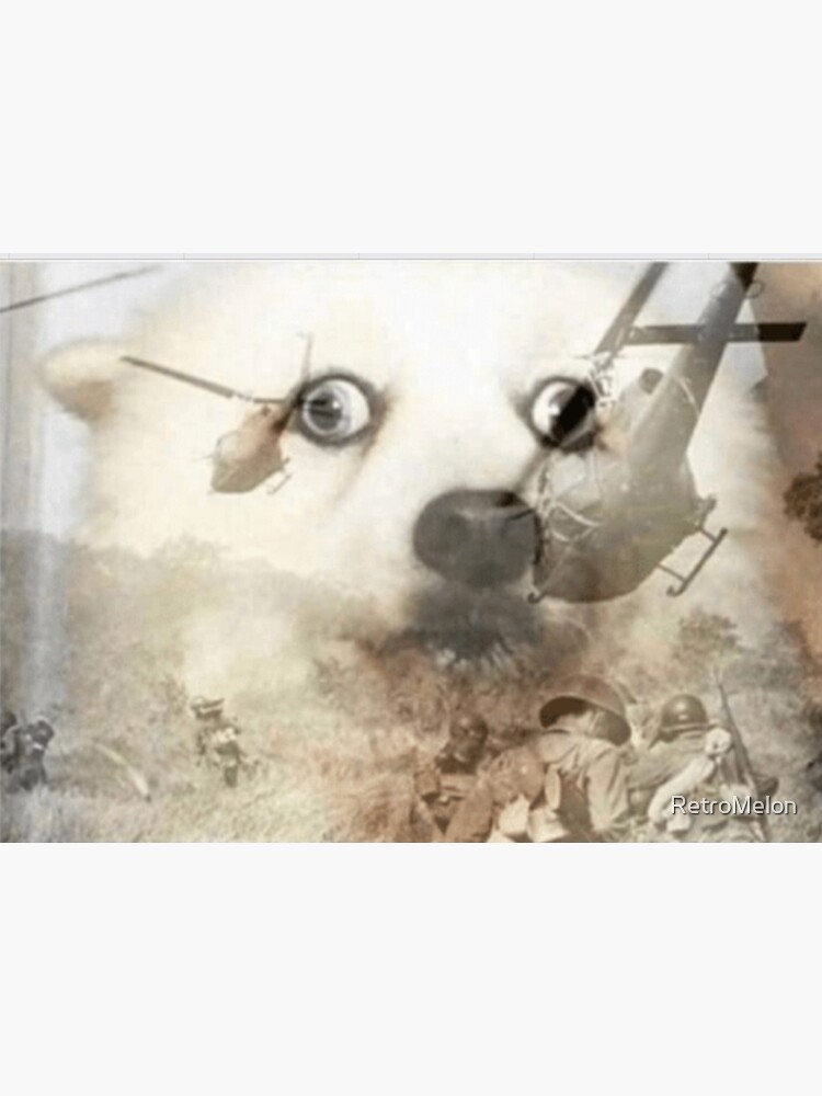 "PTSD Vietnam Dog Meme" Sticker for Sale by RetroMelon | Redbubble