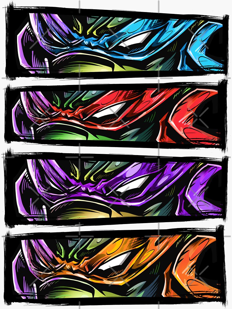 "TMNT Frames - Teenage Mutant Ninja Turtles" Sticker for Sale by ...