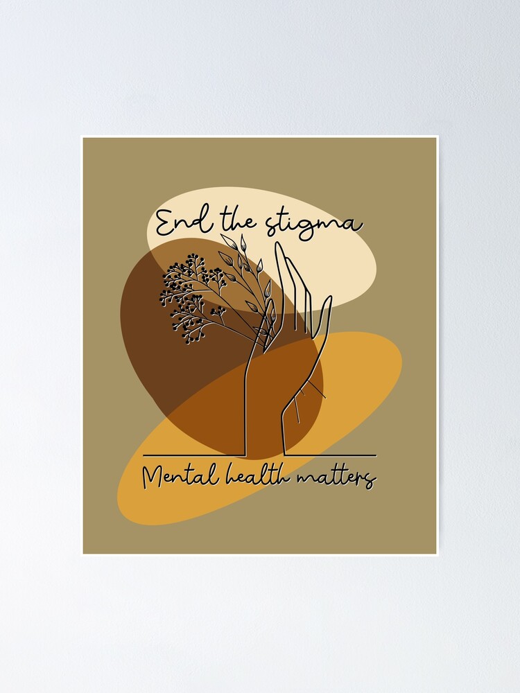 "Mental health matters boho design " Poster for Sale by TipTopTapo ...