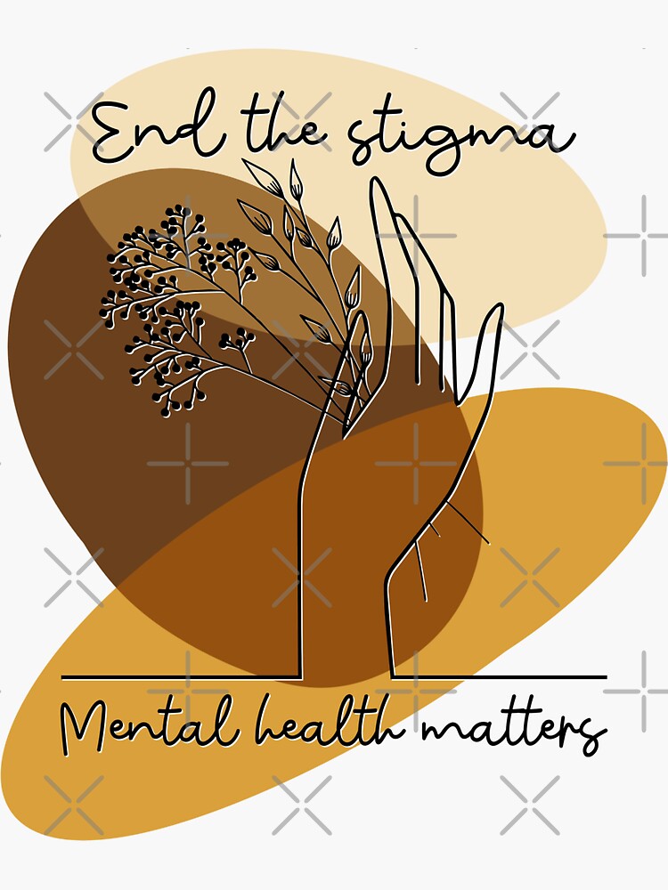 "Mental health matters boho design " Sticker for Sale by TipTopTapo ...