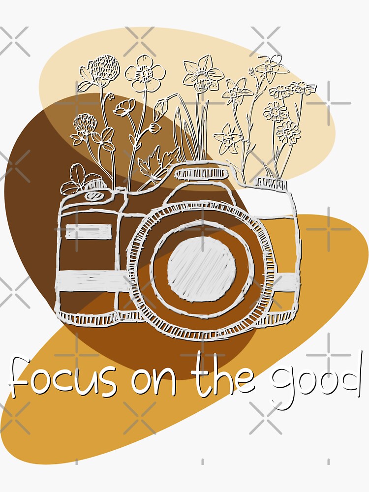 "Focus on the good Motivational boho design " Sticker for Sale by ...