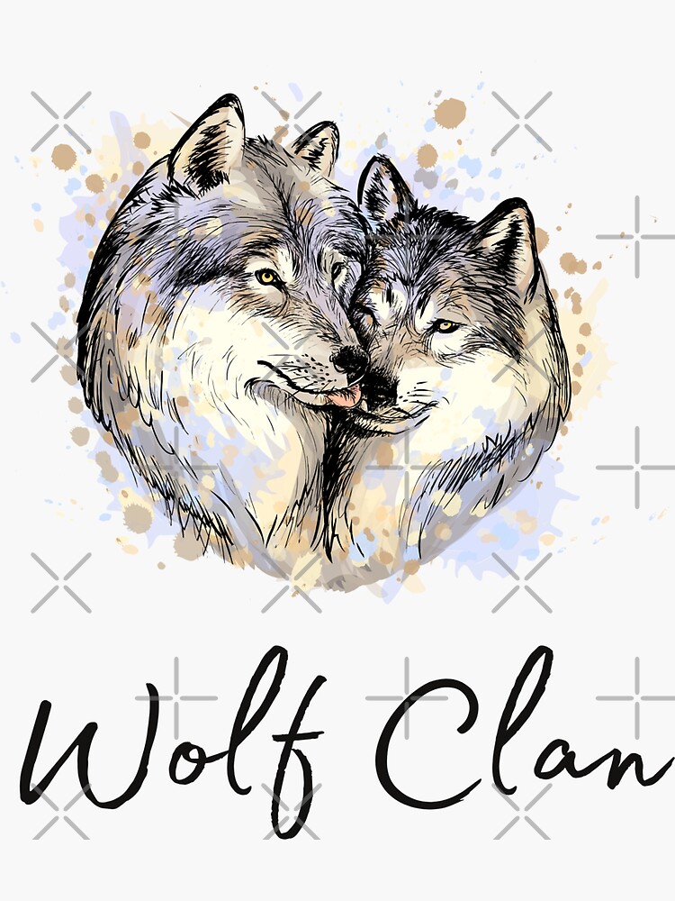 "Wolf Clan" Sticker for Sale by Kanontsistiio | Redbubble